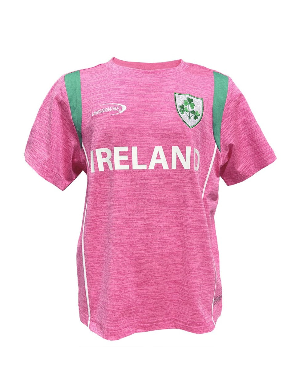 Pink Ireland Crest Performance Kids Top – Carrick Mór
