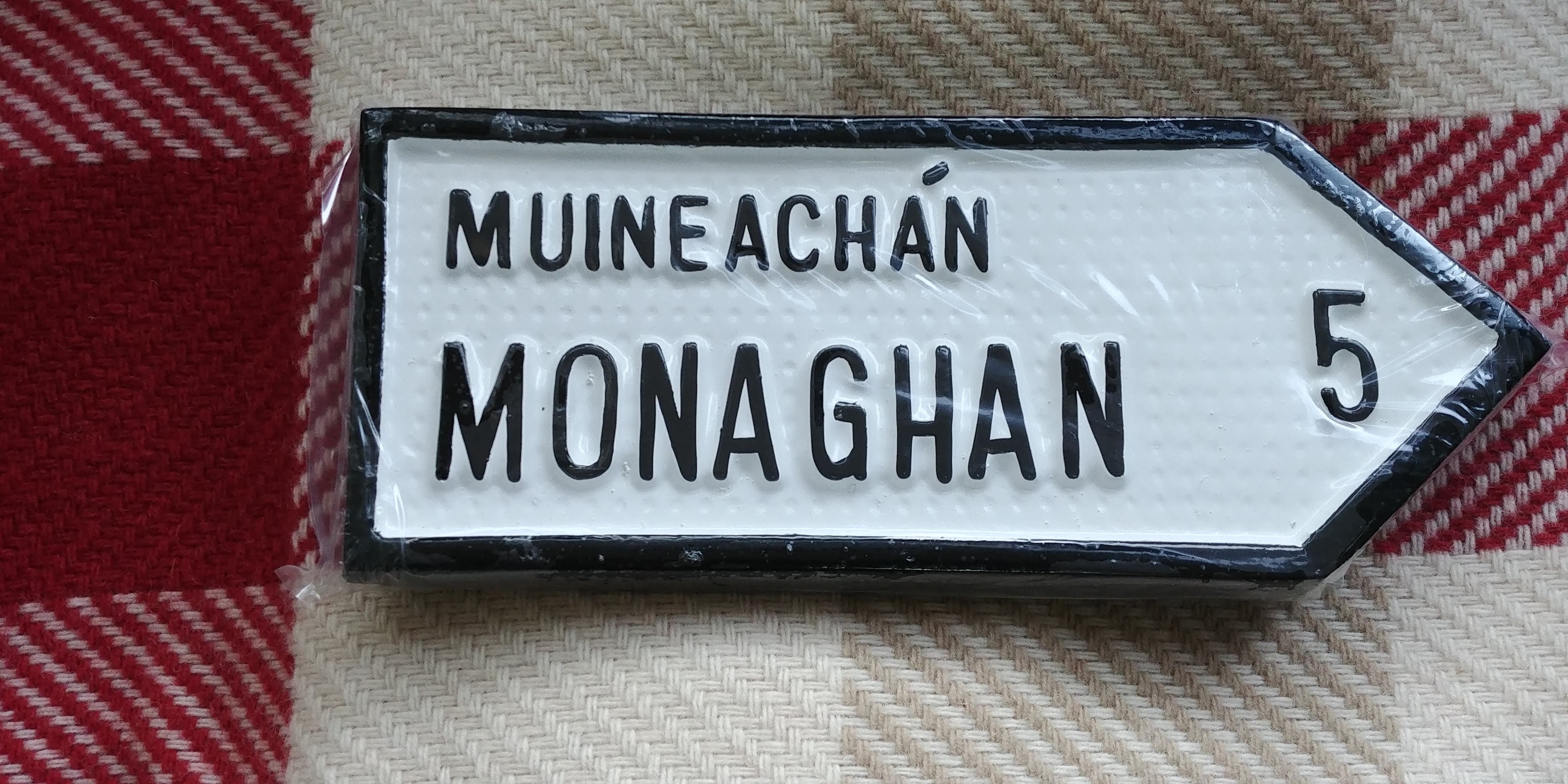 Irish Road Sign - Monaghan – Carrick Mór