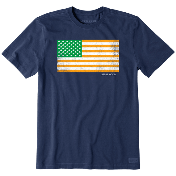 Life is Good - IRISH AMERICAN FLAG CRUSHER TEE – Carrick Mór